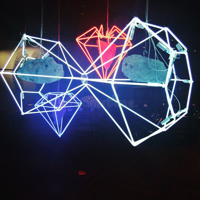 Neon diamond stock image. Image of sign, light, shiny - 41832637