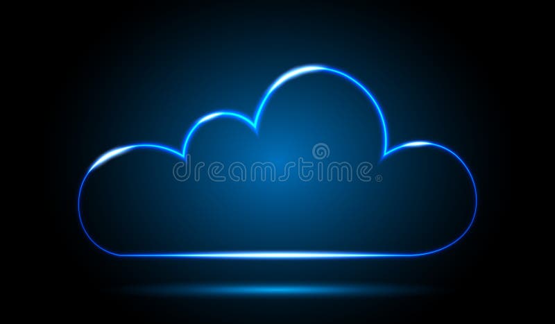 Neon Digital Cloud Icon Stock Illustrations – 6,365 Neon Digital Cloud ...