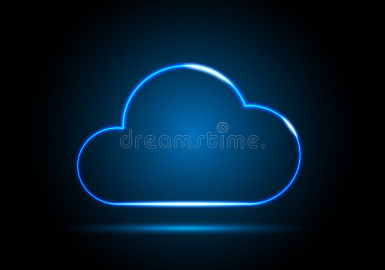 Neon Digital Cloud Icon Stock Illustrations – 6,365 Neon Digital Cloud ...