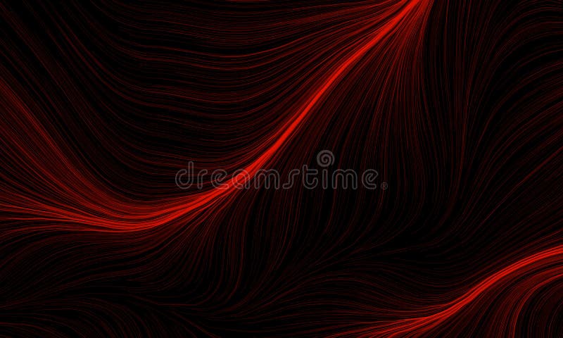 Neon Digital Flow Fields Background Stock Vector - Illustration of ...