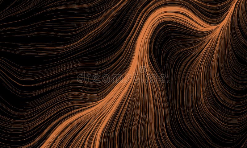 Neon Digital Flow Fields Background Stock Vector - Illustration of ...