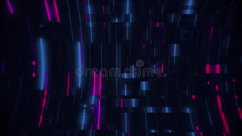Neon Digital Glitch Technology Background Stock Footage - Video of ...