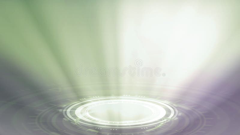 Neon Digital Teleport Backdrop Cg Abstract 3d Rendering Ilustracji ...