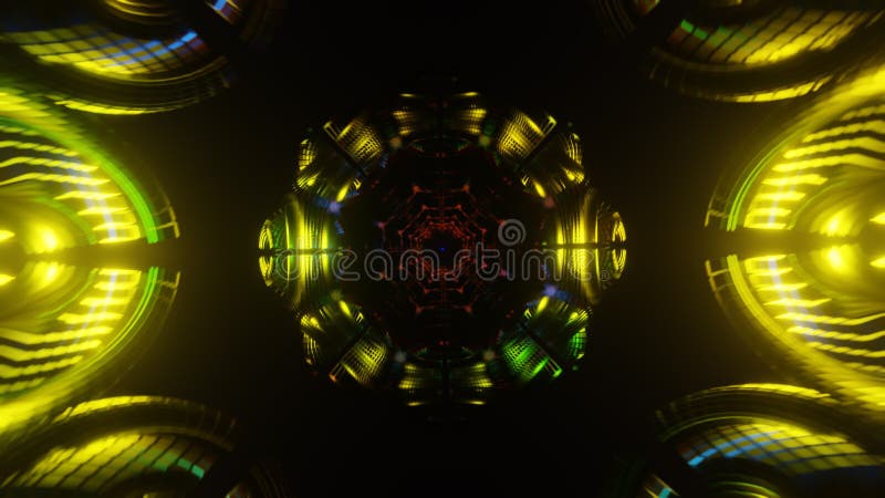 Neon Disco Strobe Light VJ Loop, Alive with Pulsations. Stock Video ...