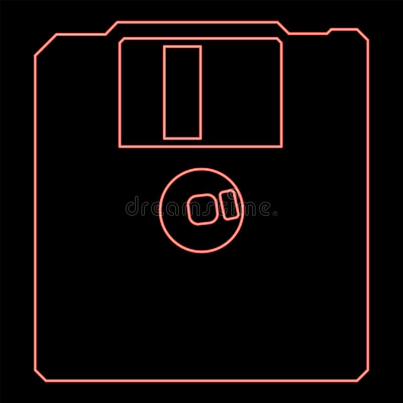 Disk Image Icon Set Design Flat Outline Style Stock Vector ...