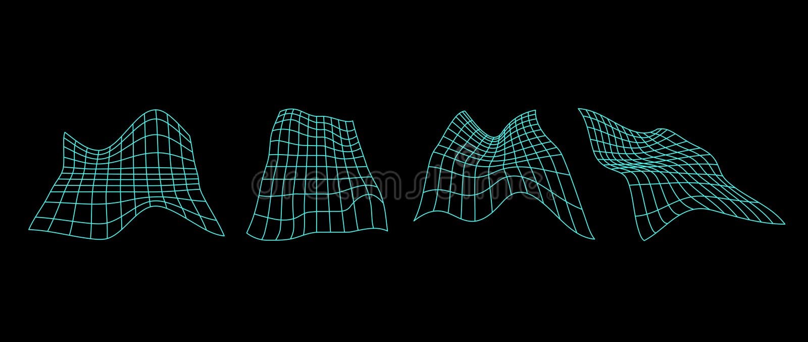 Op Art Distorted Perspective Black and White Lines in 3D Motion ...