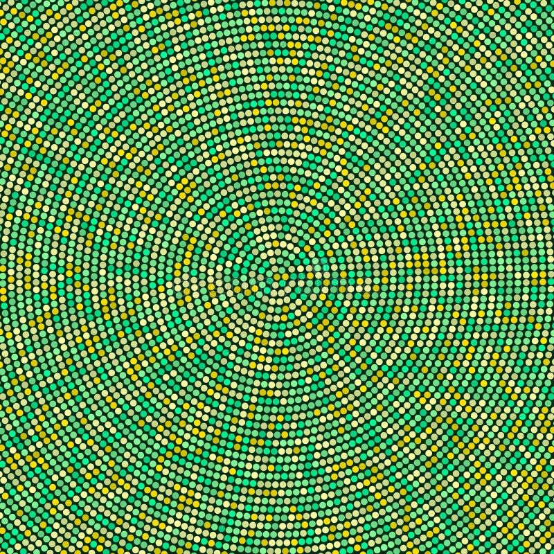 Neon Dots Abstract Background. Green and Yellow Colored Dotted Halftone ...
