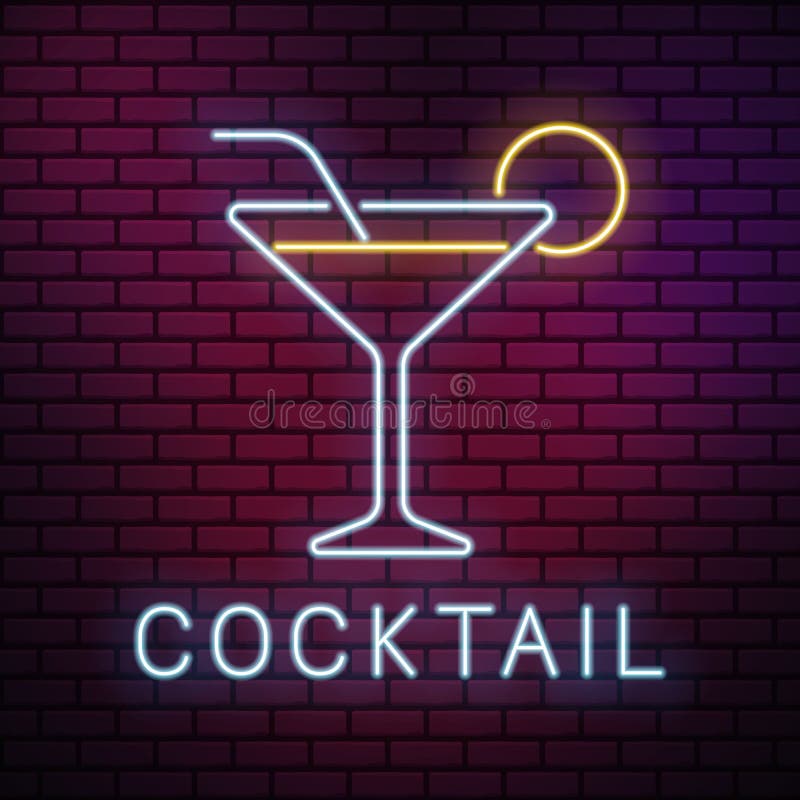 Blue and Pink Neon Sale Sign on Break Wall Stock Vector - Illustration ...