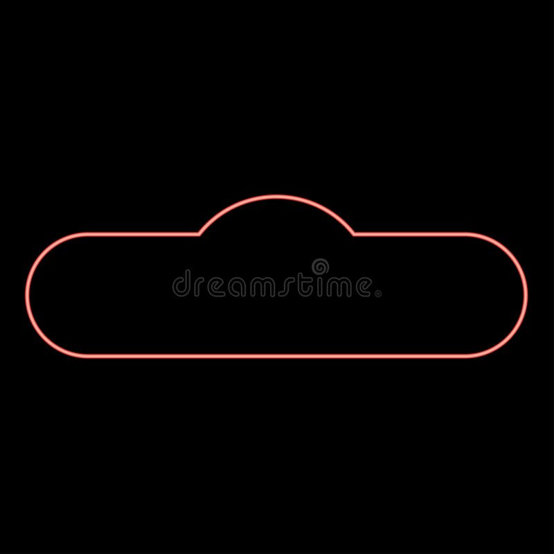 Neon Eurohook Euro Hook Red Color Vector Illustration Image Flat Style ...