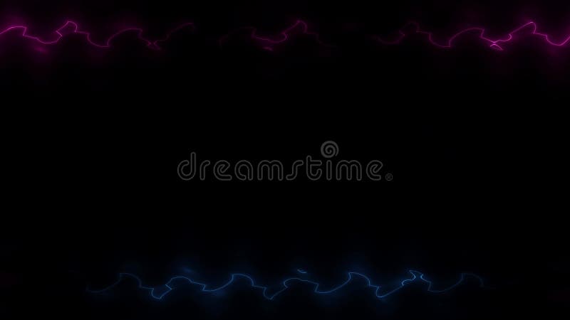 Neon Fading and Fading Glowing Wavy Blue Pink Perpendicular Horizontal ...