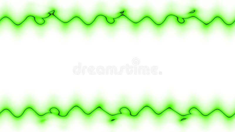 Neon Fading and Fading Glowing Wavy Light Green Perpendicular ...
