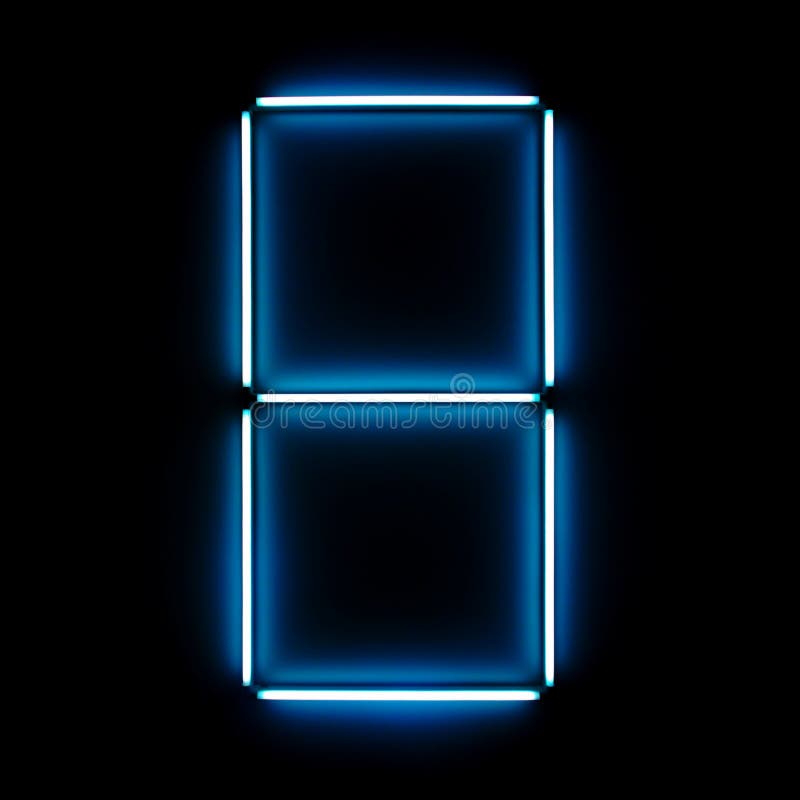 Neon Figure on Dark Background Stock Vector - Illustration of black ...