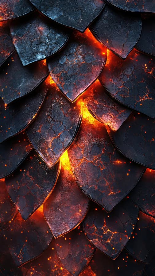 Neon Fire Breathing Dragon Scales Epic Repeating Texture Stock ...