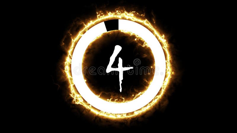 Neon Fire Countdown Black White Stock Footage - Video of fire, black ...