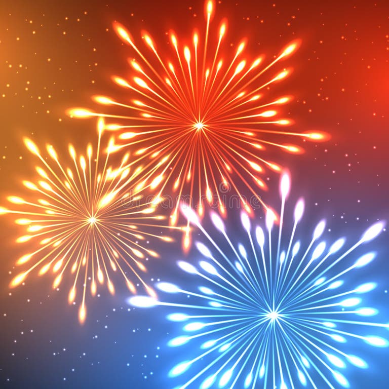 Neon firework stock vector. Illustration of dazzling - 51846344