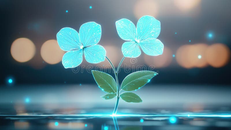 Neon Flower Bloom stock illustration. Illustration of design - 335538614