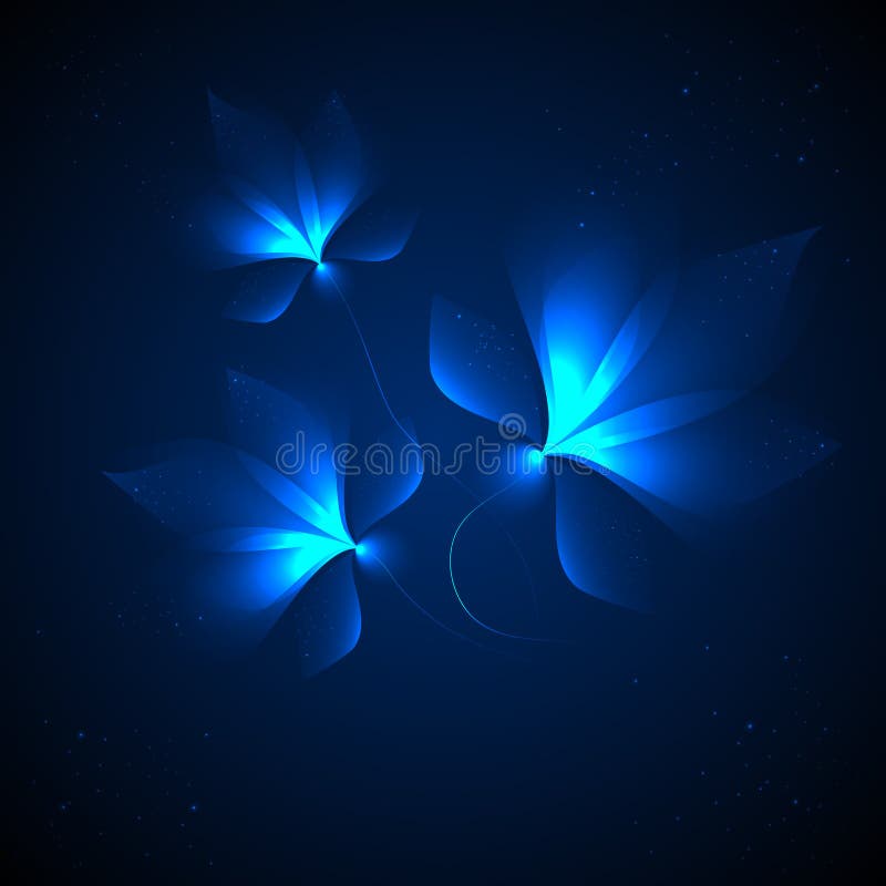 Neon Blue Glitter Background