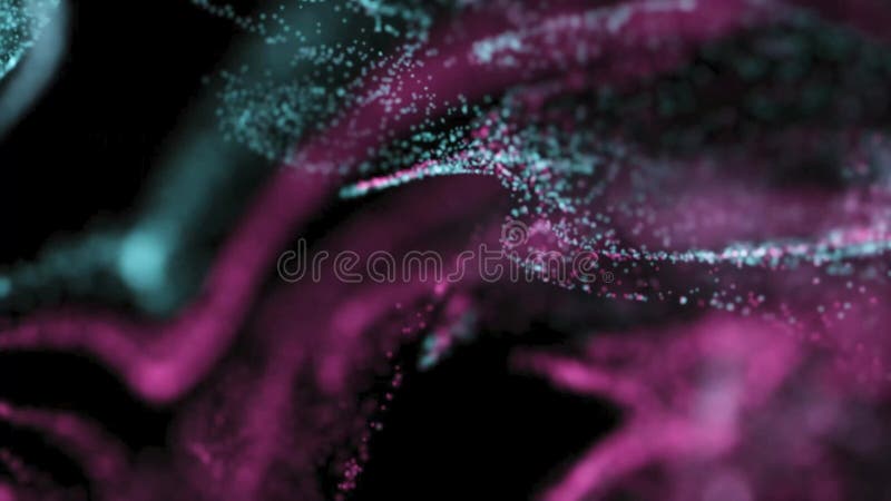 Neon Fluid Background of Colorful Particles Exploding Stock Footage ...