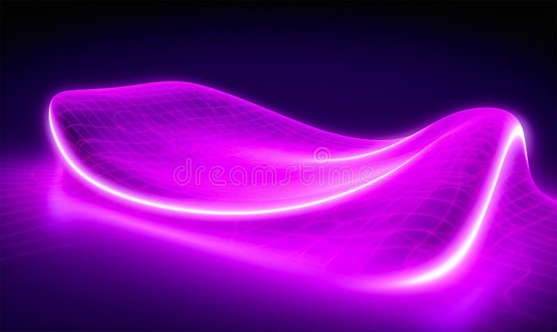 Neon Fluid Texture Wave Effect Stock Illustration - Illustration of ...