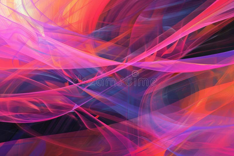 Neon Flux of Abstract Expression Stock Image - Image of spectrum ...
