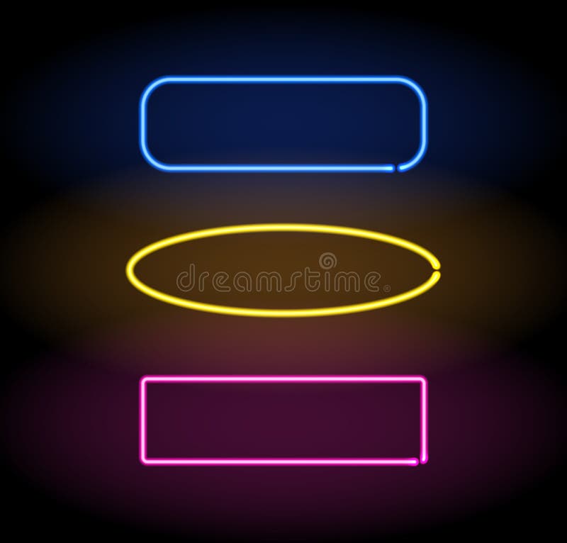 Rectangle Yellow Neon Frame Sign Stock Illustrations – 470 Rectangle ...