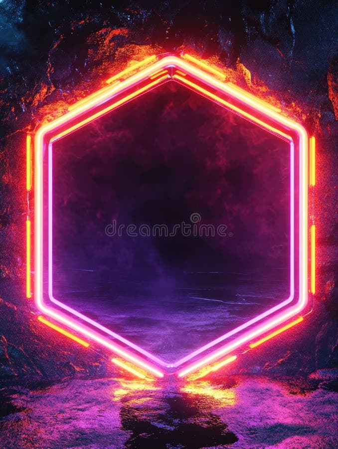 Neon Frame Dark Cave Stock Photos - Free & Royalty-Free Stock Photos ...