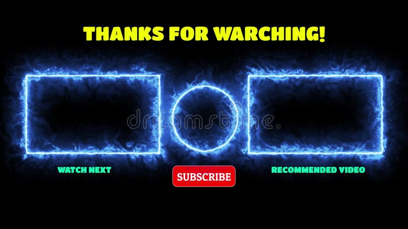 Neon Gaming Frame Effect Glowing Square Shape Looping, Black Background ...