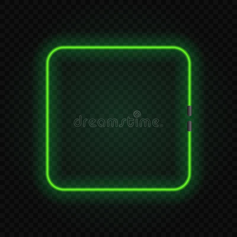 Neon frame stock vector. Illustration of decoration - 113530429