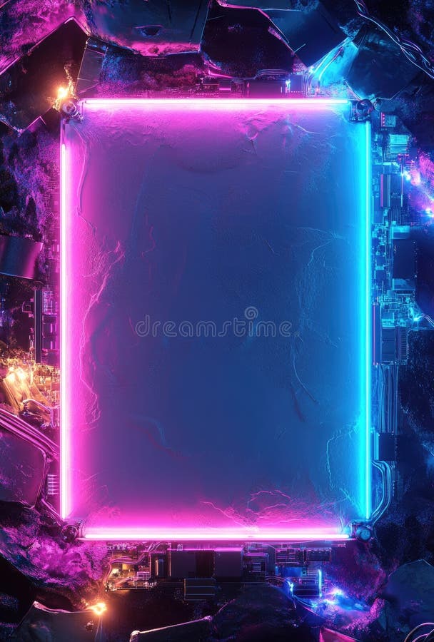 144 Cyberpunk Border Frame Abstract Stock Photos - Free & Royalty-Free ...