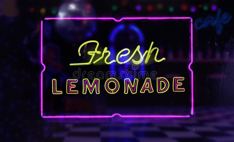 Lemonade Sign Painted with Chalk on the Ground Stock Photo - Image of ...