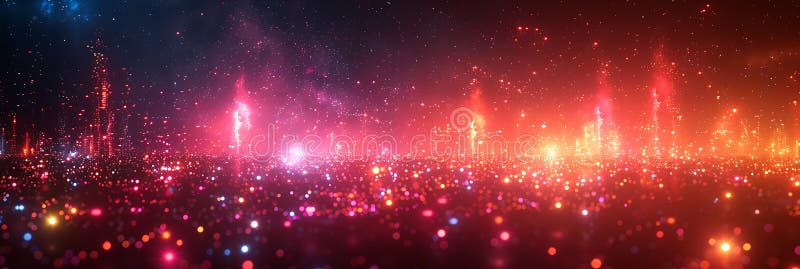 Neon Fusion: Abstract Textures Meet High-Tech Innovation Stock ...