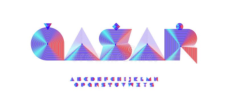 Contour Metallic Gradient Font Stock Illustrations – 40 Contour ...