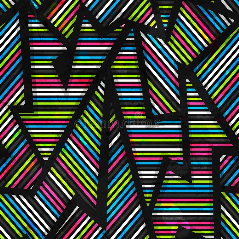 Neon Geometric Seamless Pattern Stock Vector - Illustration of ... Neon Geometric Seamless Pattern Stock Vector - Illustration of ...
