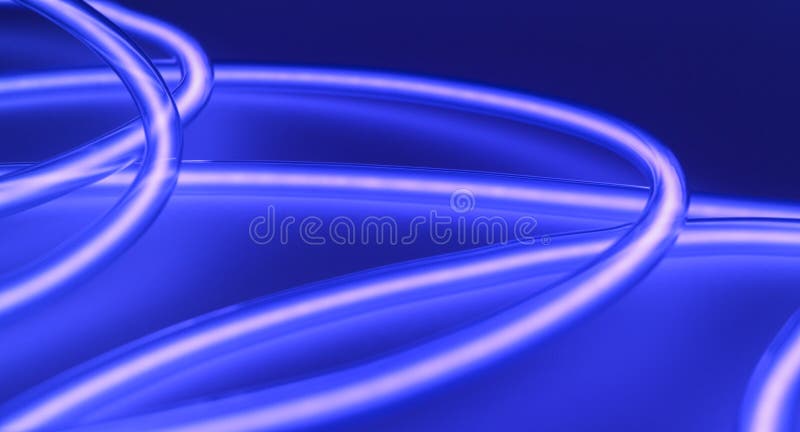 Neon Glass Tube Lights Dark Blue Background Stock Illustration ...