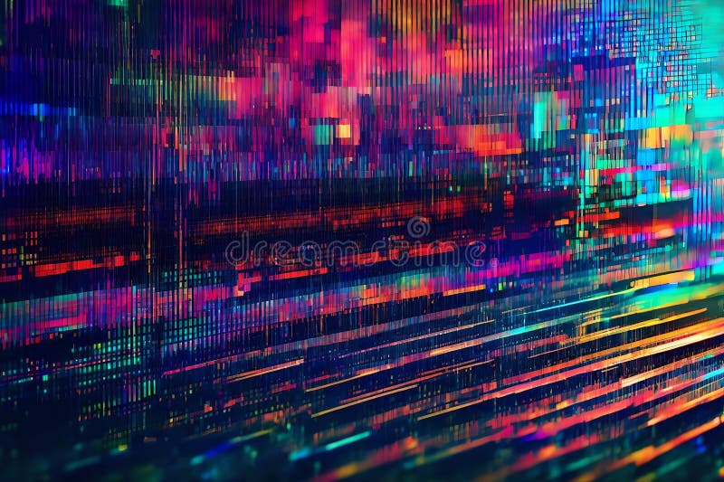 Neon Glitch: High-speed Abstract Background with Futuristic Tech Vibes ...