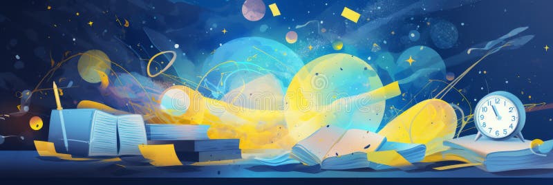 Neon Glitter Background of Abstract Shapes and Patterns. Stock ...