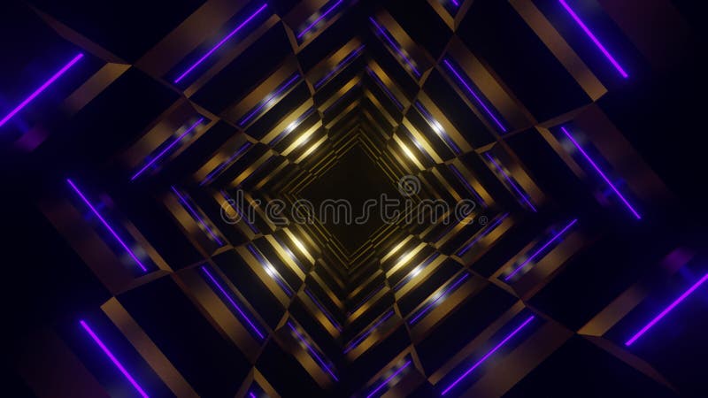 Neon Glow Chess Type Tunnel Background VJ Loop Stock Video - Video of ...