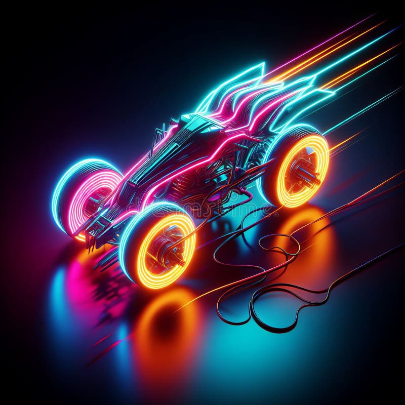 Neon Glow Shadow a Shadow Effect Combined with a Neon Glw Effe Stock ...