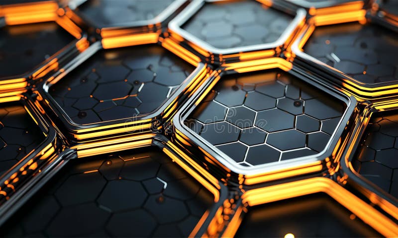 Neon Glowing Cubes, Beautiful Abstract Background. a Futuristic ...