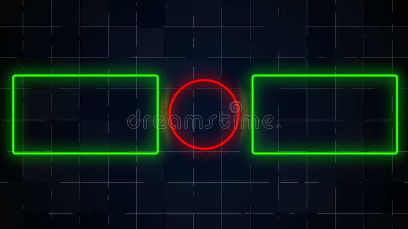 Neon Glowing Effect Abstract End Screen or Outro Video Content ...