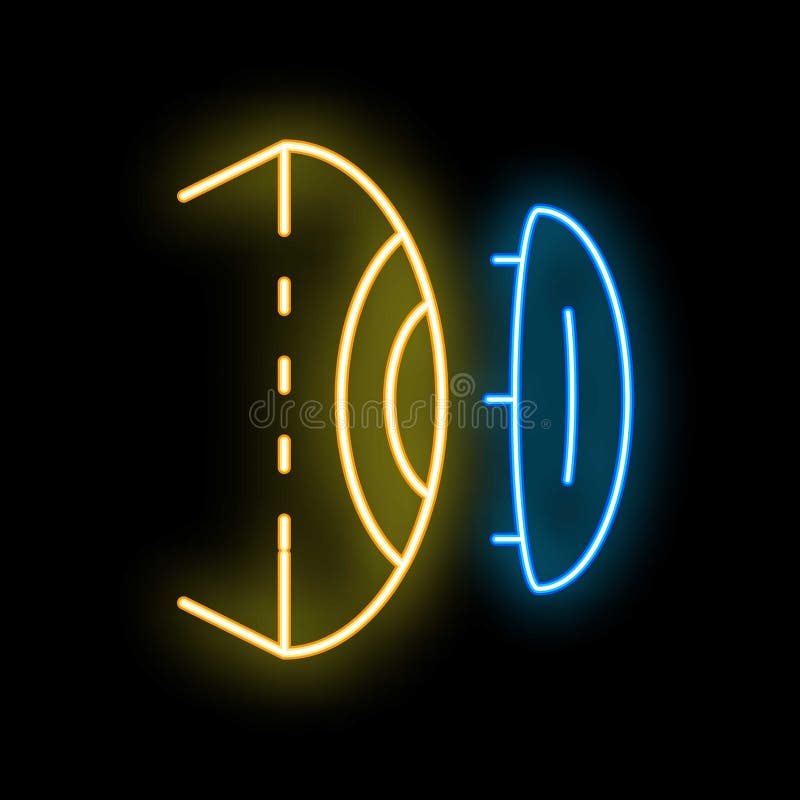 Neon Glowing Icon of Car Automatic Parking System on Black Background ...