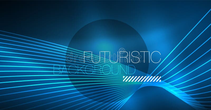 Neon Glowing Magic Background, Neon Banner, Night Sky Wallpaper. Magic ...