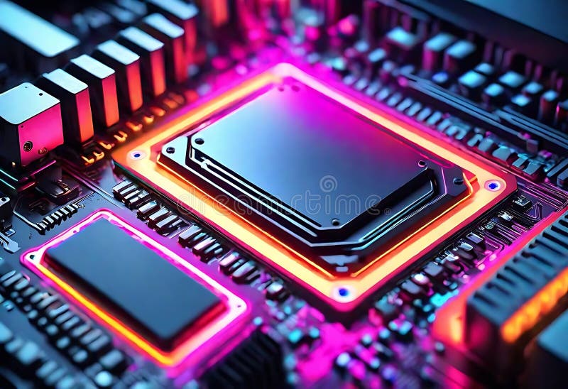 Lit Motherboard Stock Illustrations – 884 Lit Motherboard Stock ...