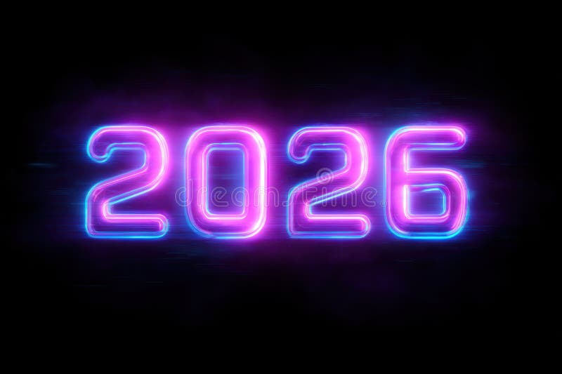 Modern 2026 Numbers Glowing Style Stock Photos - Free & Royalty-Free ...