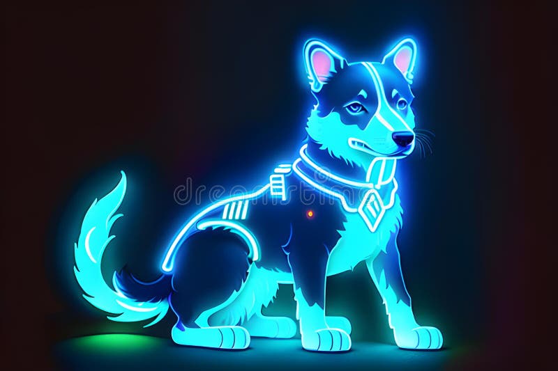Neon Puppy Stock Illustrations – 2,612 Neon Puppy Stock Illustrations ...