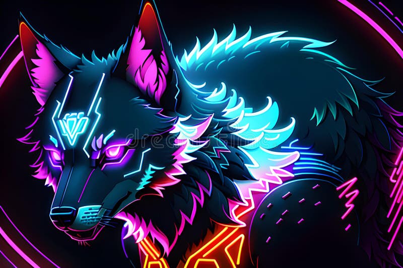 Glowing Wolf Stock Illustrations – 537 Glowing Wolf Stock Illustrations ...