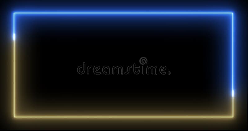 Neon Rectangular Frame Animation Loop Stock Illustrations – 72 Neon ...