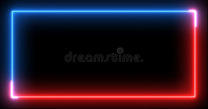 Neon Rectangular Frame Animation Loop Stock Illustrations – 72 Neon Rectangular Frame Animation ...