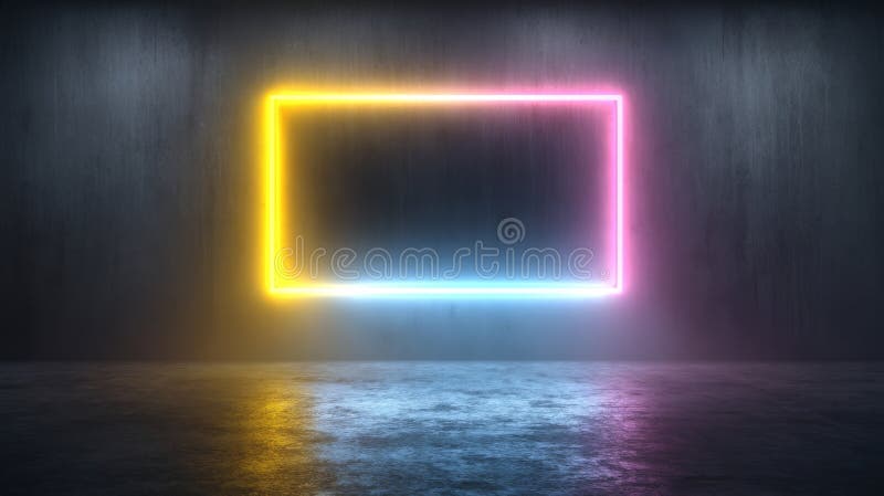 Colorful Glowing Rectangular Frame Gradient Background Modern Design Stock Photos - Free ...