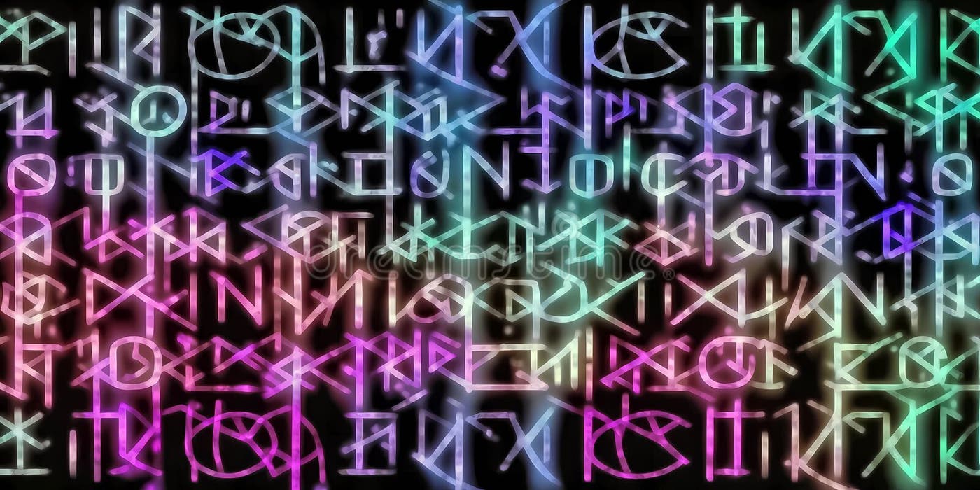 Glowing Runes Stock Illustrations – 333 Glowing Runes Stock ...
